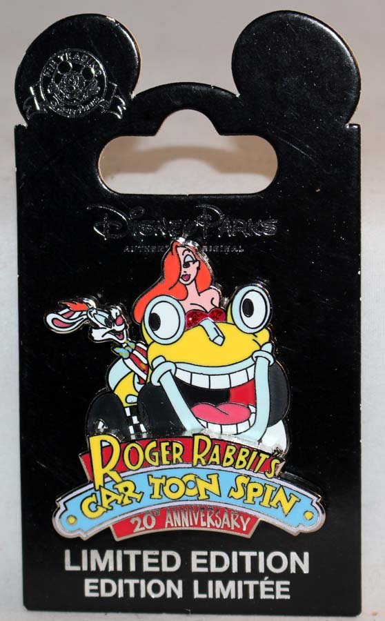 Disneyland Roger Rabbit's Car Toon Spin 20th Anniversary Pin Limited ...