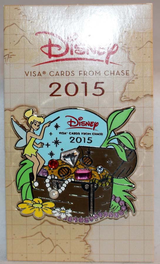 Disney Rewards 2015 Chase Visa Cardmember Pin Tinker Bell