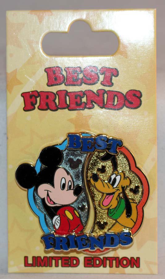 Disney Best Friends 2-Pin Set Mickey Mouse and Pluto Limited Edition 3000