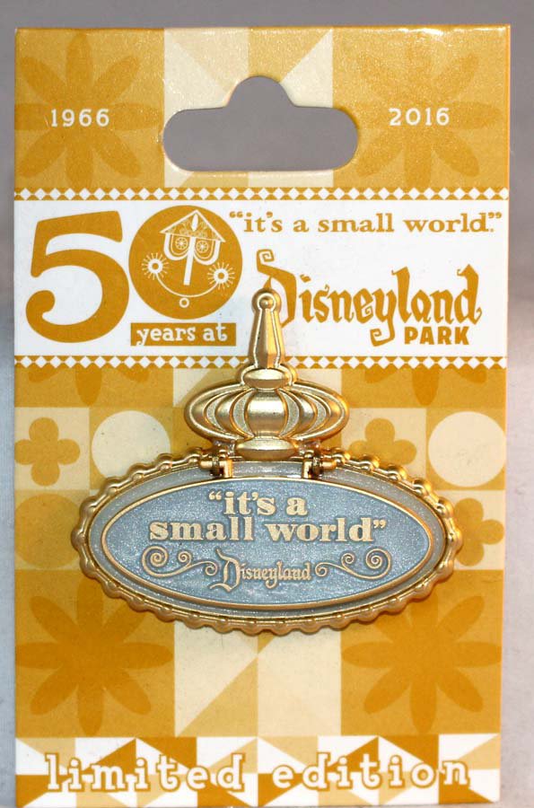 Disneyland It's A Small World 50th Anniversary Pin Walt Disney Limited ...