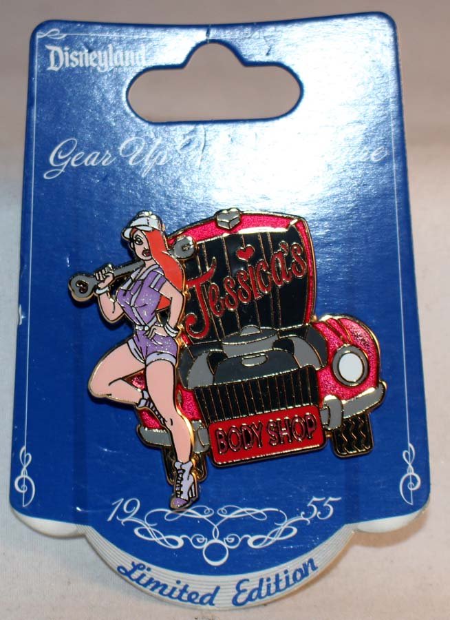 Disneyland Gear Up For Adventure Jessica Rabbit's Body Shop Pin Limited ...