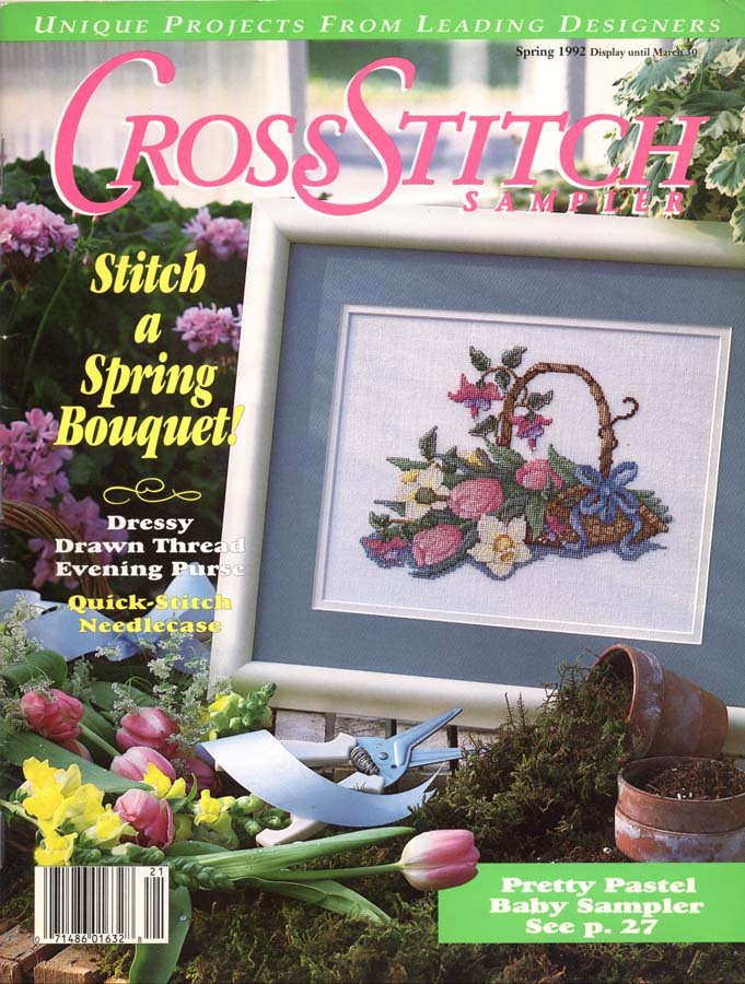 Cross Stitch Sampler Magazine Spring 1992 Issue 12 Projects