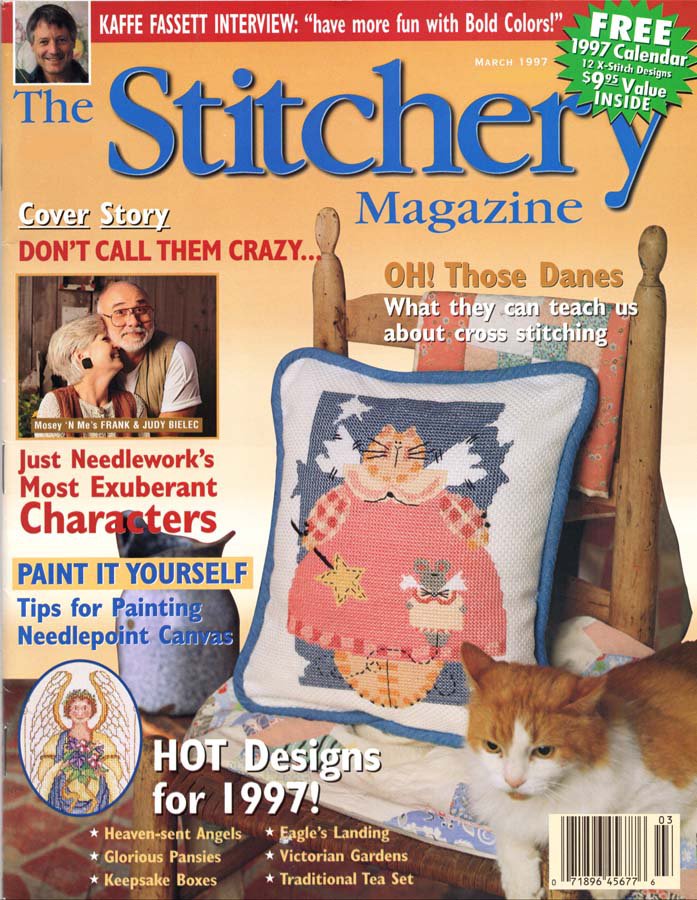 The Stitchery Magazine March 1997 Issue 10 Projects to Cross Stitch ...