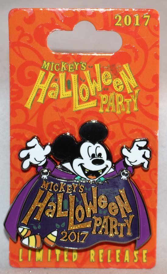Disneyland Mickey's Halloween Party 2017 Vampire Mickey Pin Limited Release