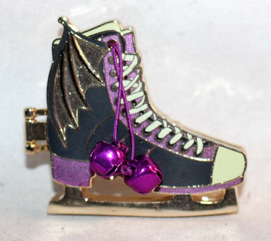 Disney Season's Greetings 2016 Maleficent Ice Skating Pin with Bells ...