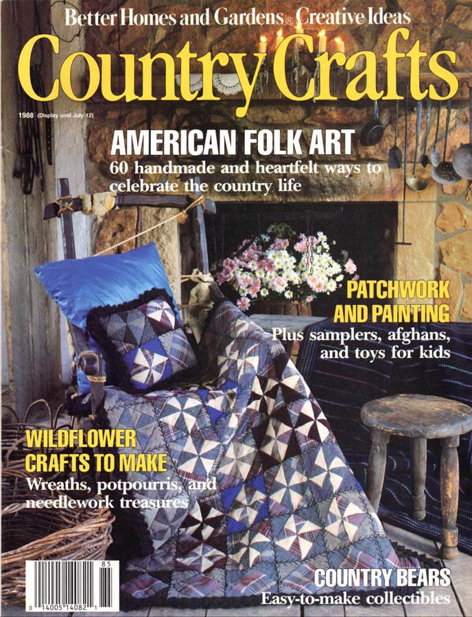 Better Homes and Gardens Country Crafts Magazine 1988 - 60 Projects