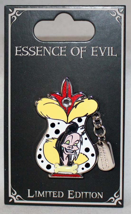 Disney Essence of Evil Perfume Bottle Pin Cruella de Vil Limited ...