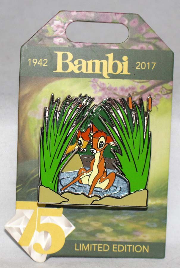 Disney Bambi 75th Aniversary Bambi and Faline Slider Pin Limited ...