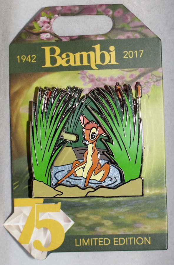 Disney Bambi 75th Aniversary Bambi and Faline Slider Pin Limited ...