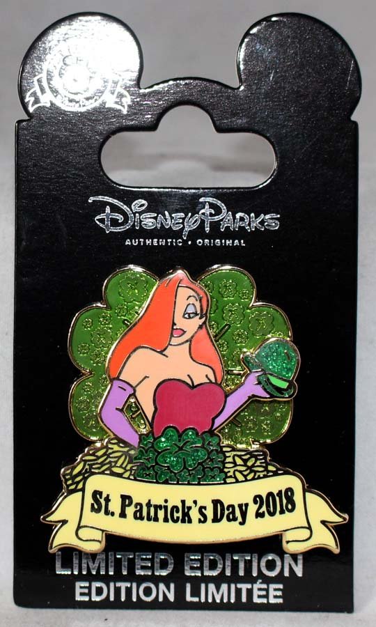 Disney St. Patrick's Day 2018 Pin Jessica Rabbit Limited Edition 4000