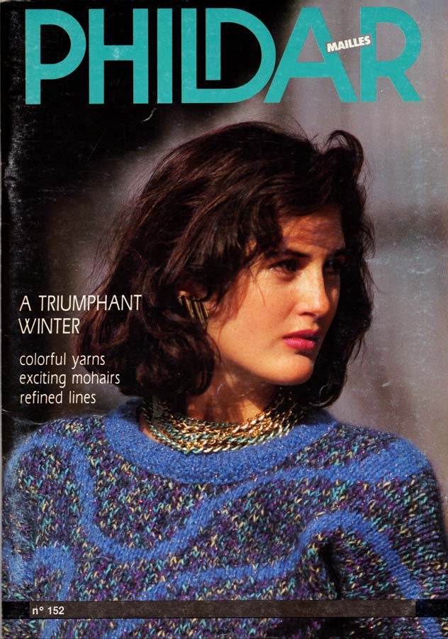 Phildar Mailles Knitting Magazine Number 152 Fall 1987 - 29 Couture Designs from France
