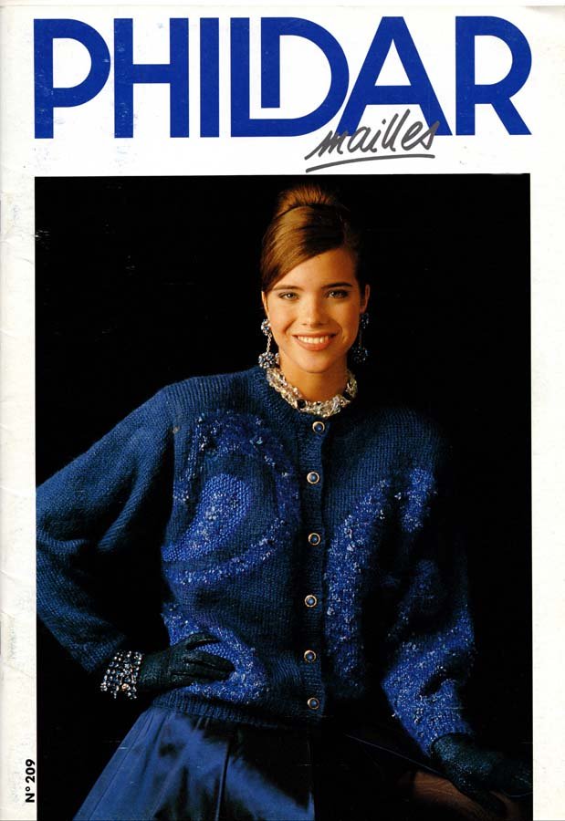 Phildar Mailles Knitting Magazine Number 209 1991 - 16 Couture Designs from France