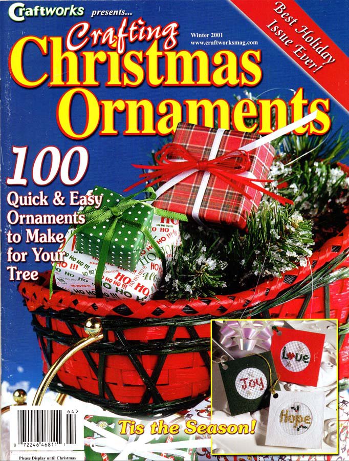 Craftworks' Crafting Christmas Ornaments Magazine Winter 2001 - 100 ...