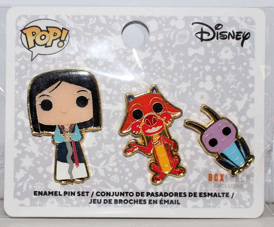 Funko Disney Mulan, Mushu and Cri-Kee 3-Pin Set