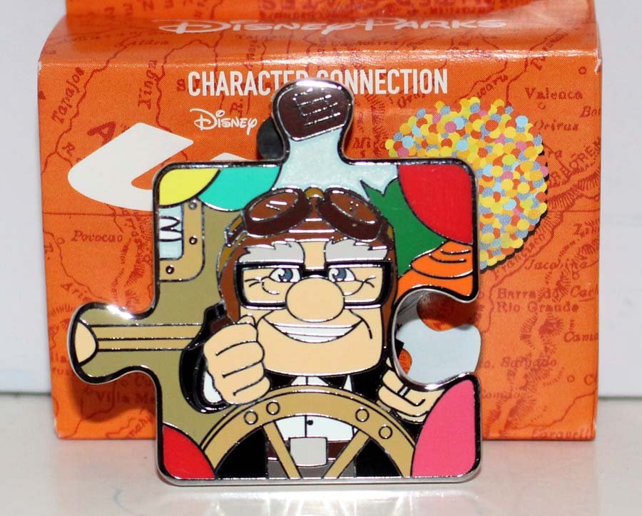 Disney Character Connection Up Puzzle Piece Mystery Pin Carl ...