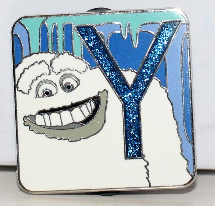 Disney Pixar Alphabet Mystery Pin Y is for Yeti Chaser Limited Edition 400