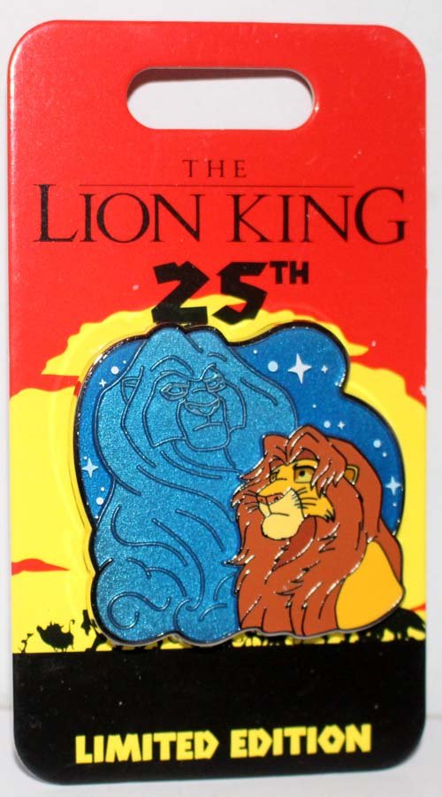 Disney Lion King 25th Anniversary Pin Simba and Mufasa Limited Edition 4000