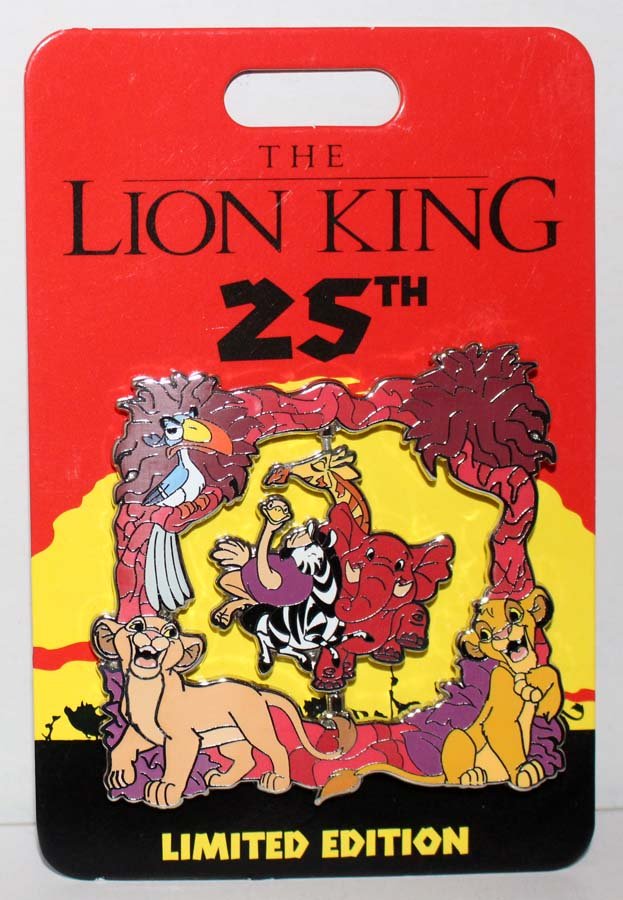Disney Lion King 25th Anniversary Jumbo Pin Simba, Nala and Zazu ...