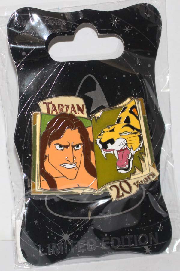 Walt Disney Imagineering WDI Tarzan 20th Annivery Pin Tarzan and Sabor ...