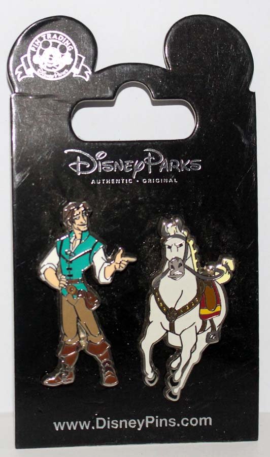 Disney Parks Tangled's Flynn Rider and Maximus 2-Pin Set