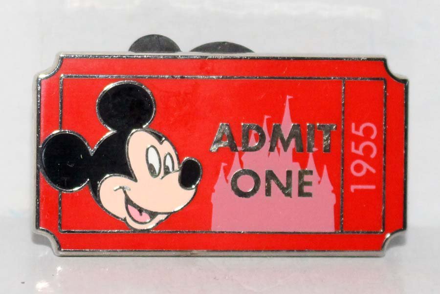 Disneyland Resort Admit One Ticket Mystery Pin Mickey Mouse Limited Release