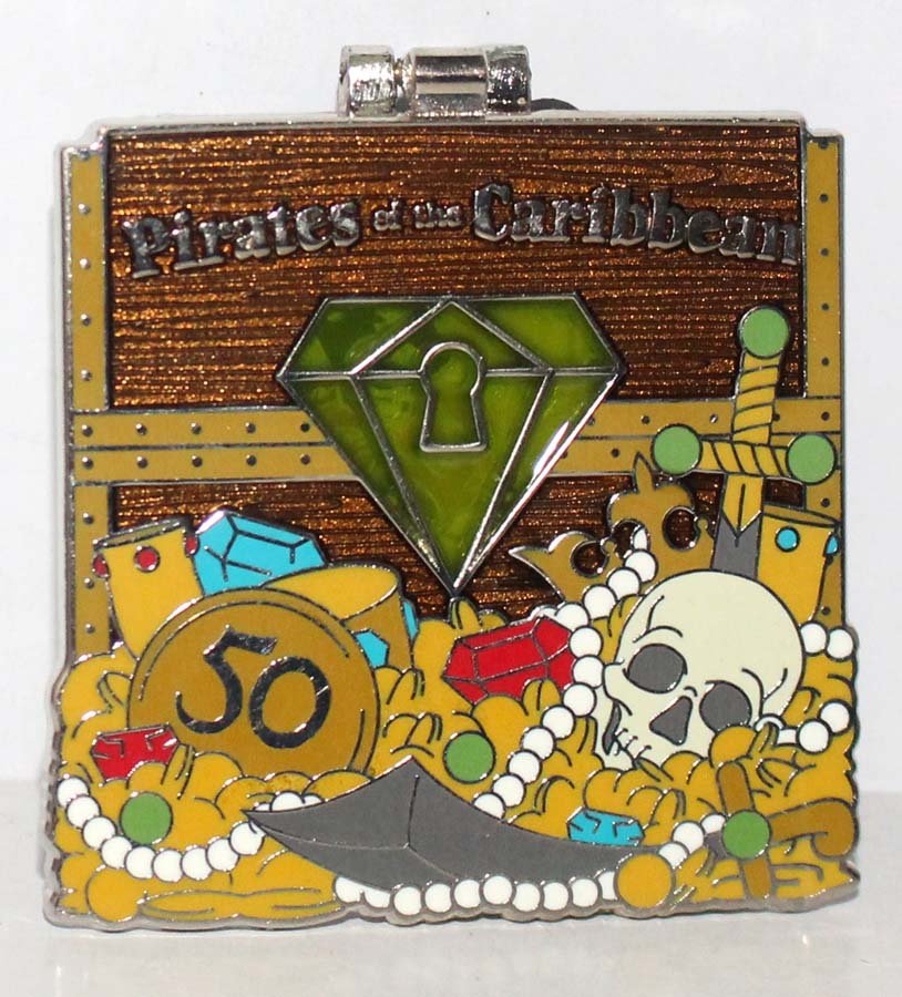 Disneyland Resort Pirates of the Caribbean 50th Anniversary Green Gem ...