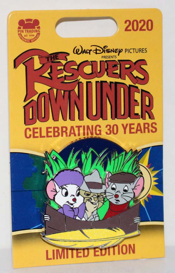 Disney Rescuers Down Under 30th Anniversary Pin Bernard Bianca Jake ...