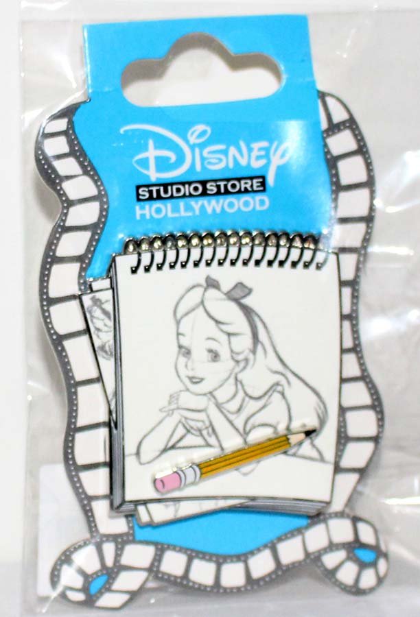 Disney Studio Store Hollywood DSSH 2019 D23 Expo Sketch Pad Pin Alice ...