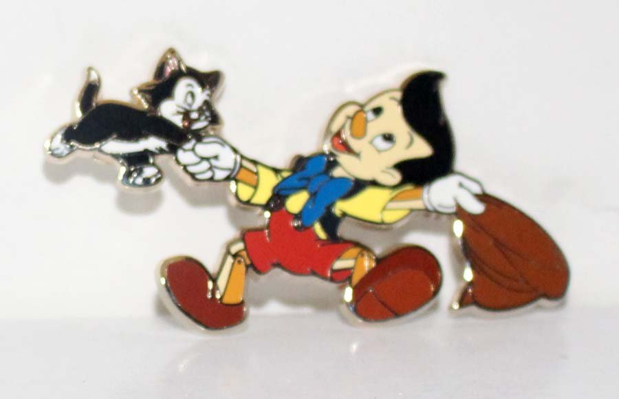 Disney Store Pinocchio 80th Anniversary Pin Figaro and Pinocchio ...