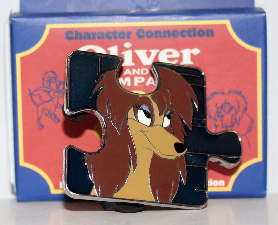 Disney Oliver and Company Character Connection Puzzle Piece Mystery Pin ...