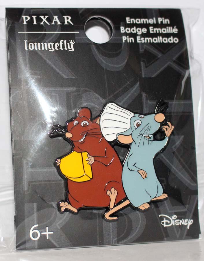 Loungefly Disney Pixar Ratatouille Emile and Remy Pin