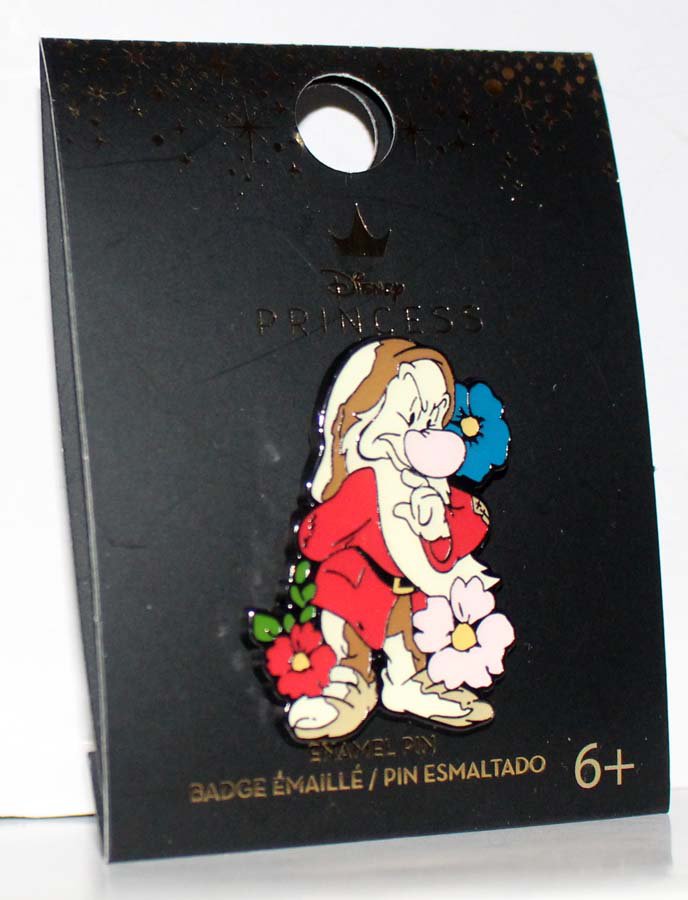 Loungefly Disney Snow White and the Seven Dwarfs Grumpy Floral Pin