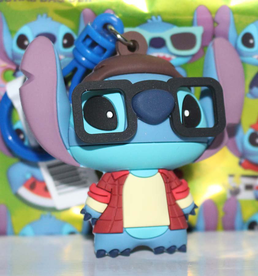 Disney Stitch Figural Bag Clip Series 4 Wearing 1990s Grunge