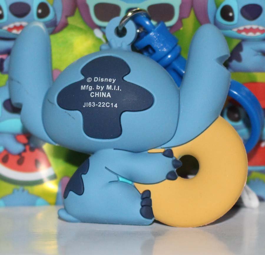 Disney Stitch Figural Bag Clip Series 4 Holding Doughnut