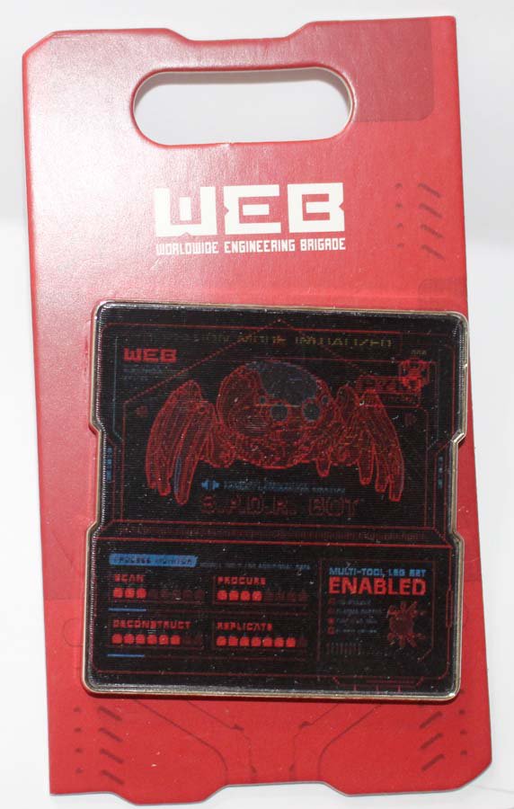 Disneyland Resort Avengers Campus W.E.B. Pin Spider-Bot Lenticular