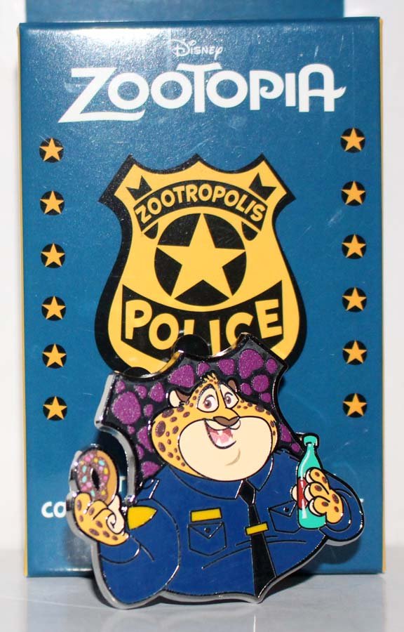 Disney Zootopia ZPD Officer Character Badge Mystery Pin Benjamin Clawhauser