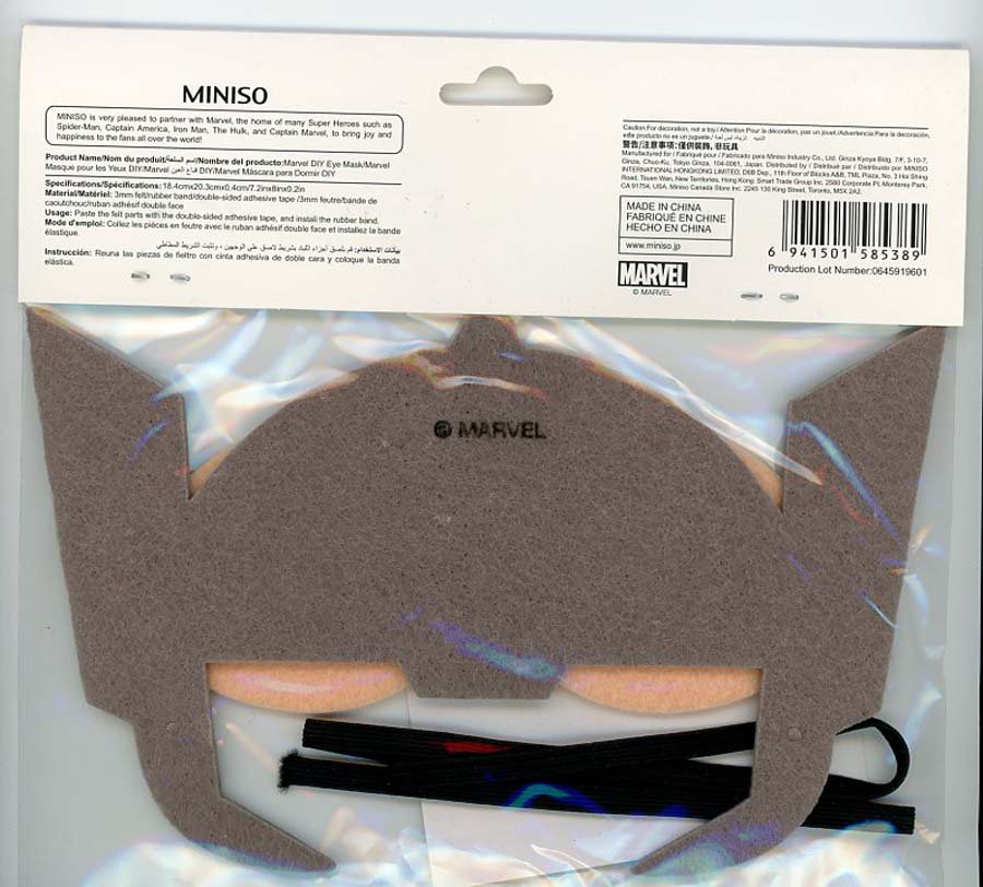 Miniso Disney Marvel Character Eye Mask Make-It Kit Thor Mint Sealed