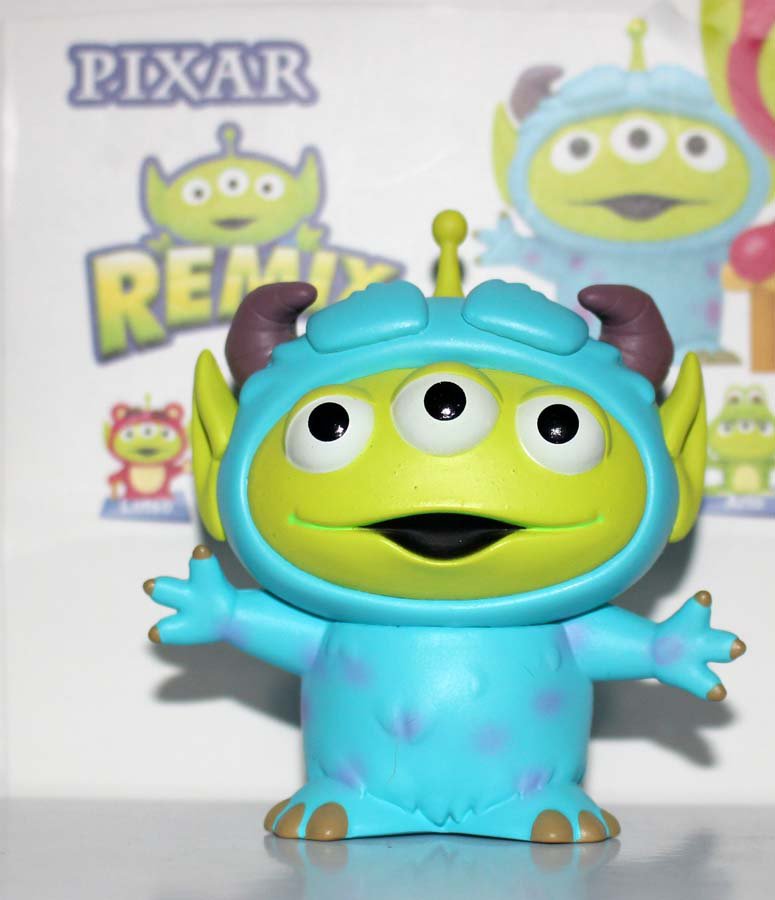 Miniso Disney Pixar Remix Little Green Man as Sulley 3" Firgure wih ...