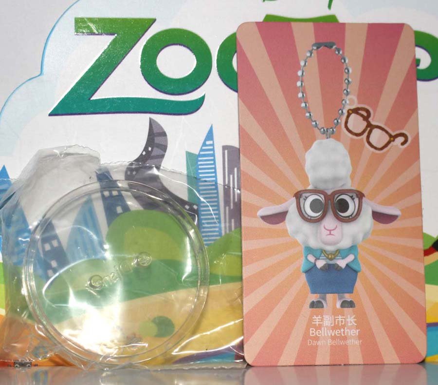 MIniso Disney Zootopia Mayor Bellwether Bag Clip/Standing Figure with Charm