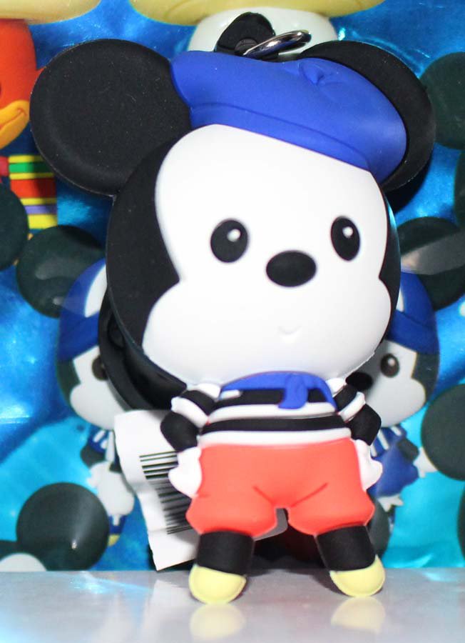 Disney Mickey and Minnie World Outfits Figural Bag Clip French Mickey Mouse