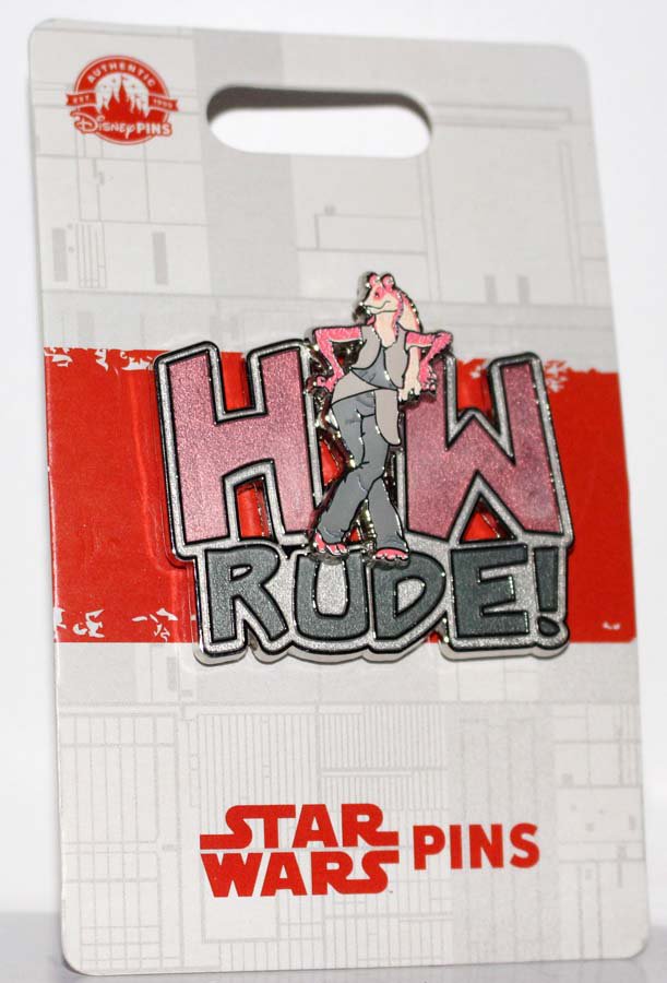 Disney Star Wars Meme Pin Jar Jar Binks How Rude