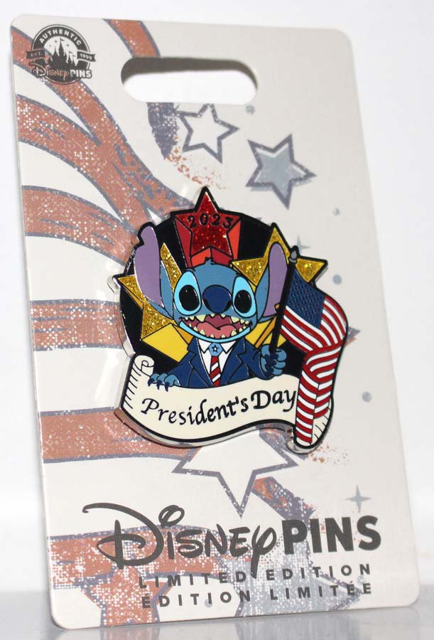 Disney President's Day 2023 Pin Stitch Limited Edition 4000