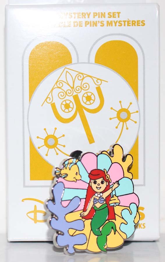 Disney It's a Small World 2023 Mystery Pin Set Ariel and Flounder