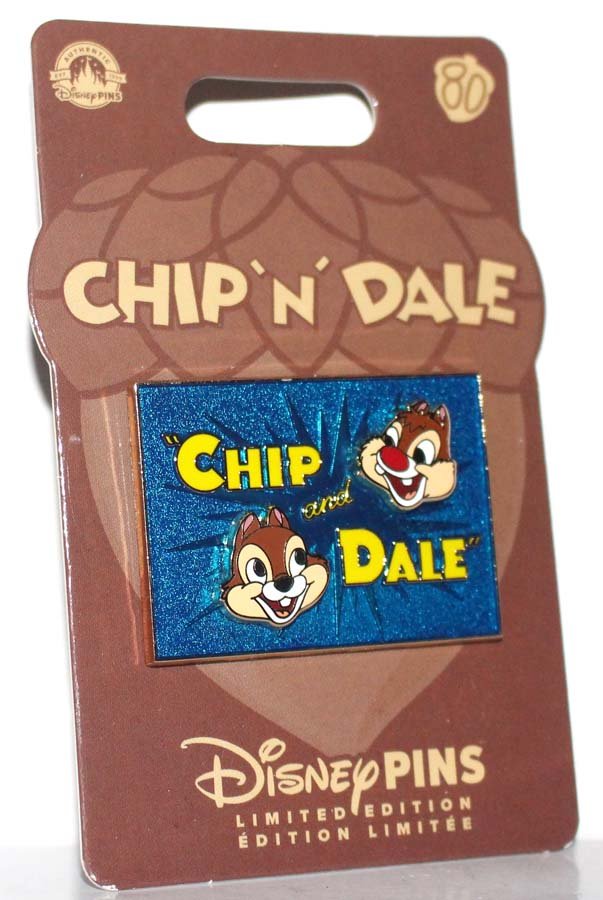 Disney Chip and Dale 80th Anniversary Pin Limited Edition 3000