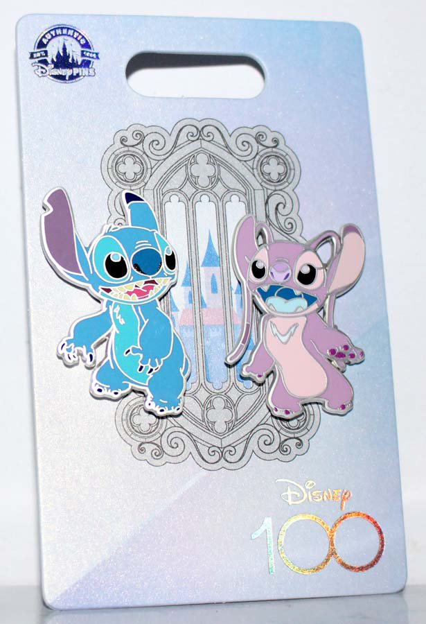 Disney 100 Stitch and Angel 2-Pin Set