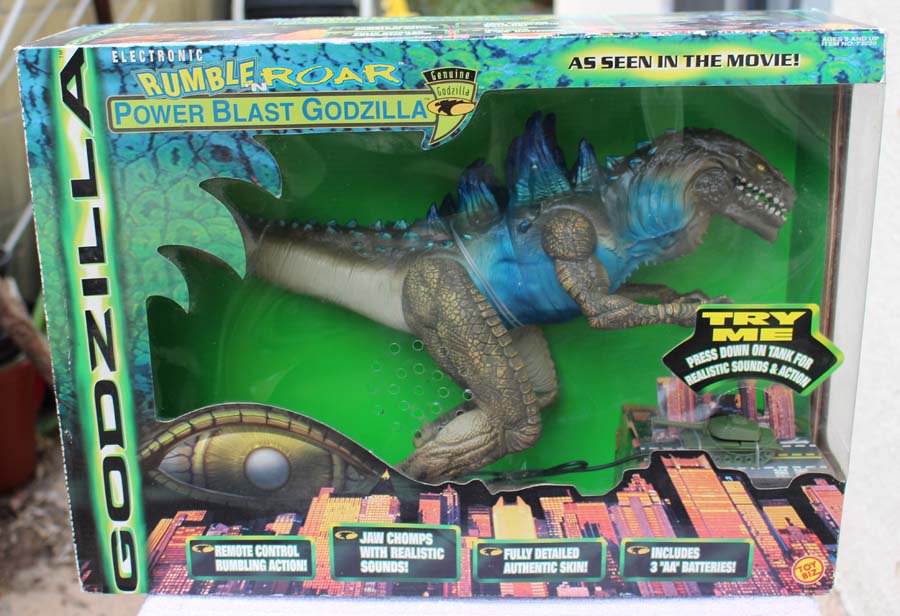 Power Blast Godzilla with Electronic Rumble Roar 1998 Factory Sealed