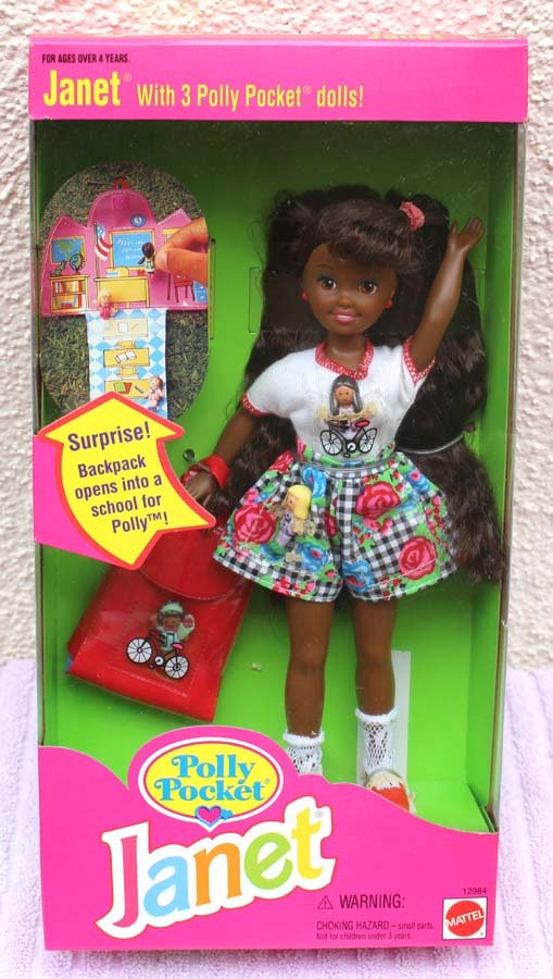 Mattel Janet Polly Pocket Series Doll 1994 Factory Sealed