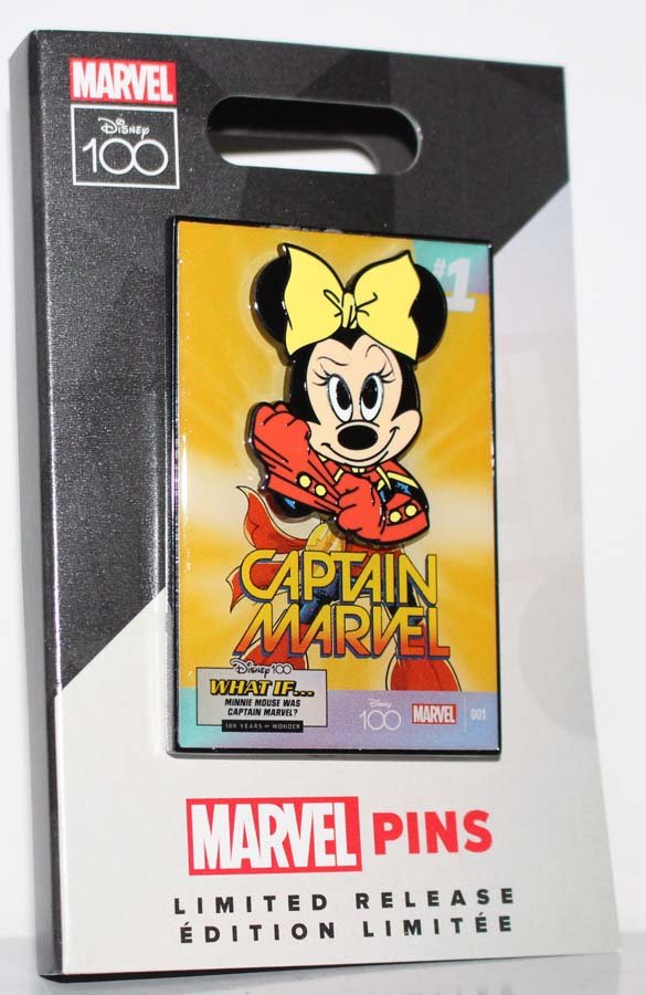 Disney 100 Marvel Variant Comic Book Covers Pin Minnie Mouse as Captain ...