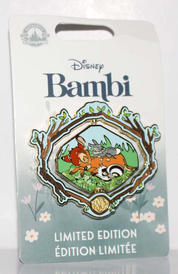 Disney Bambi 80th Anniversary Spinner Pin with Flower and Thumper ...