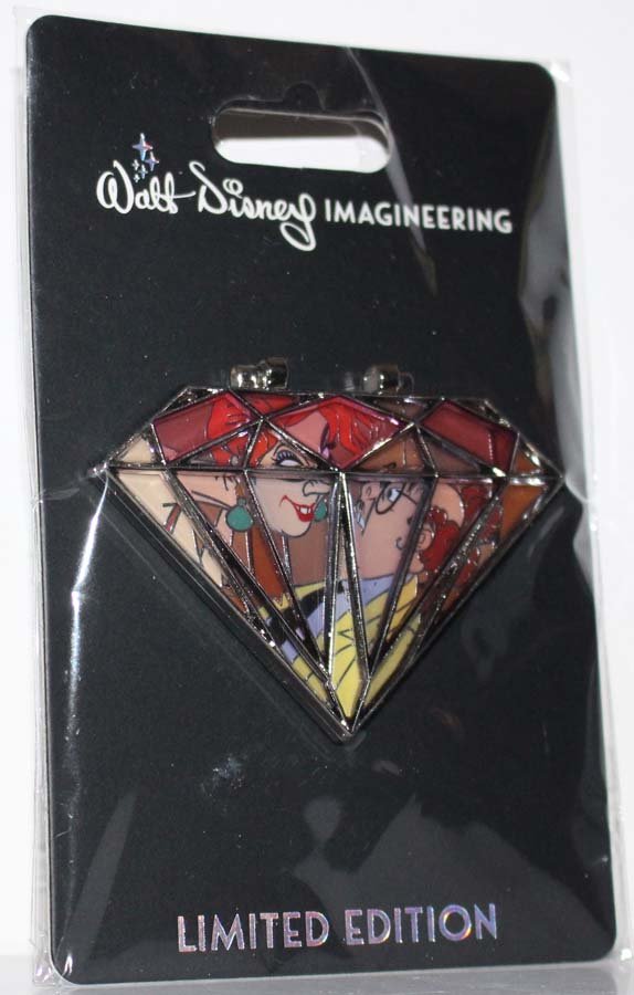 Walt Disney Imagineering WDI Rescuers Diamond Hinged Pin Madame Medusa ...